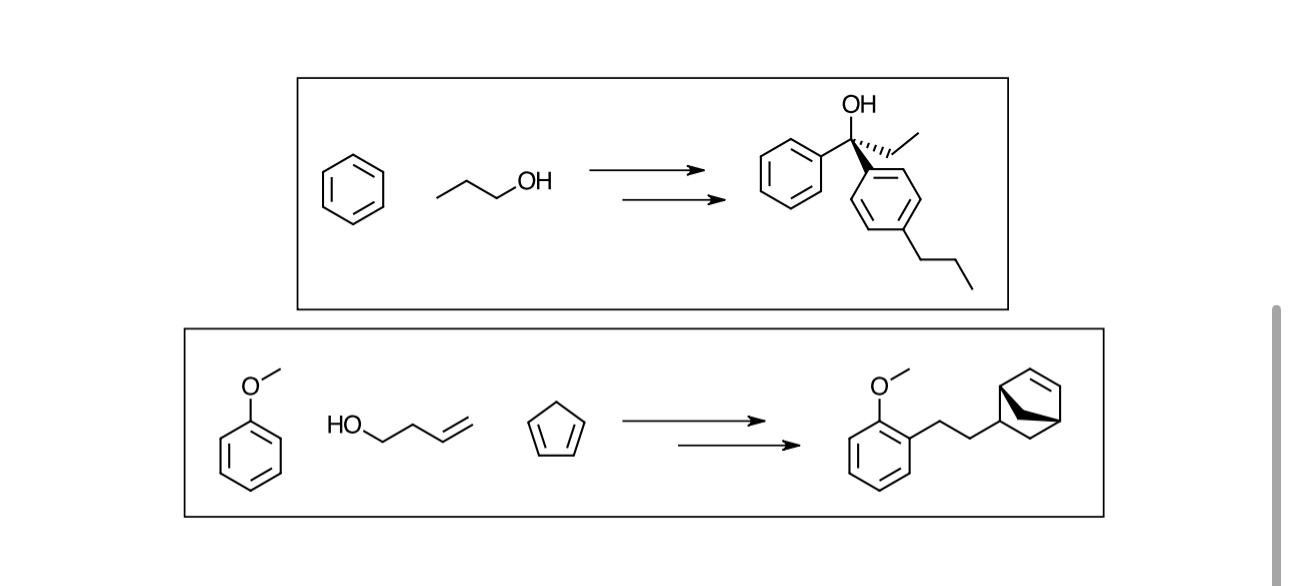 Solved Complete the two synthesis problems | Chegg.com