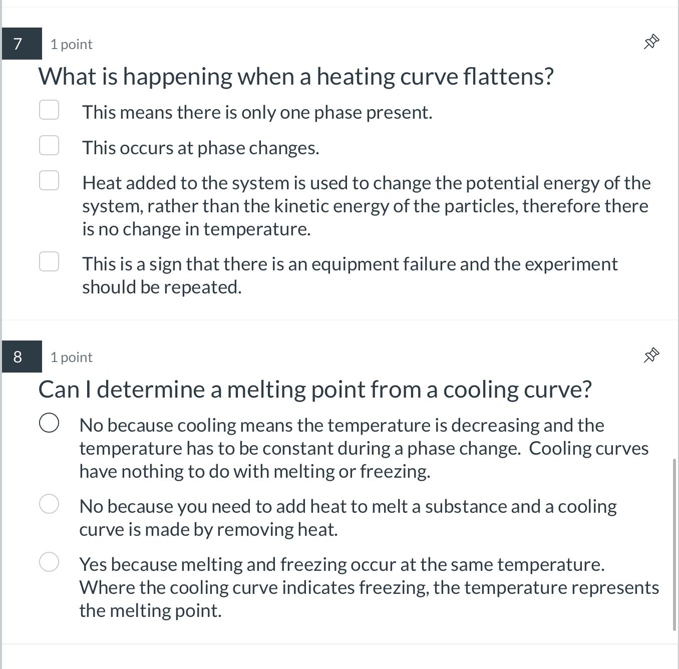 Solved 71 ﻿pointWhat is happening when a heating curve | Chegg.com