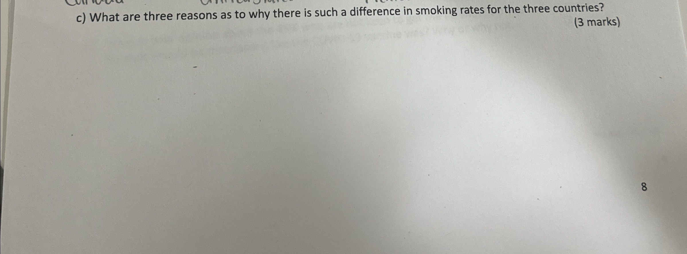 Solved c) ﻿What are three reasons as to why there is such a | Chegg.com