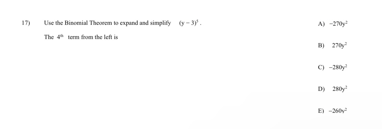 Solved Use the Binomial Theorem to expand and simplify | Chegg.com