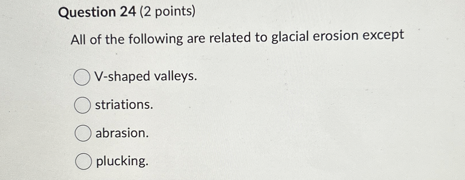 High Quality SOLUTION Question 24 (2 ﻿points)All of the following are | Chegg.com