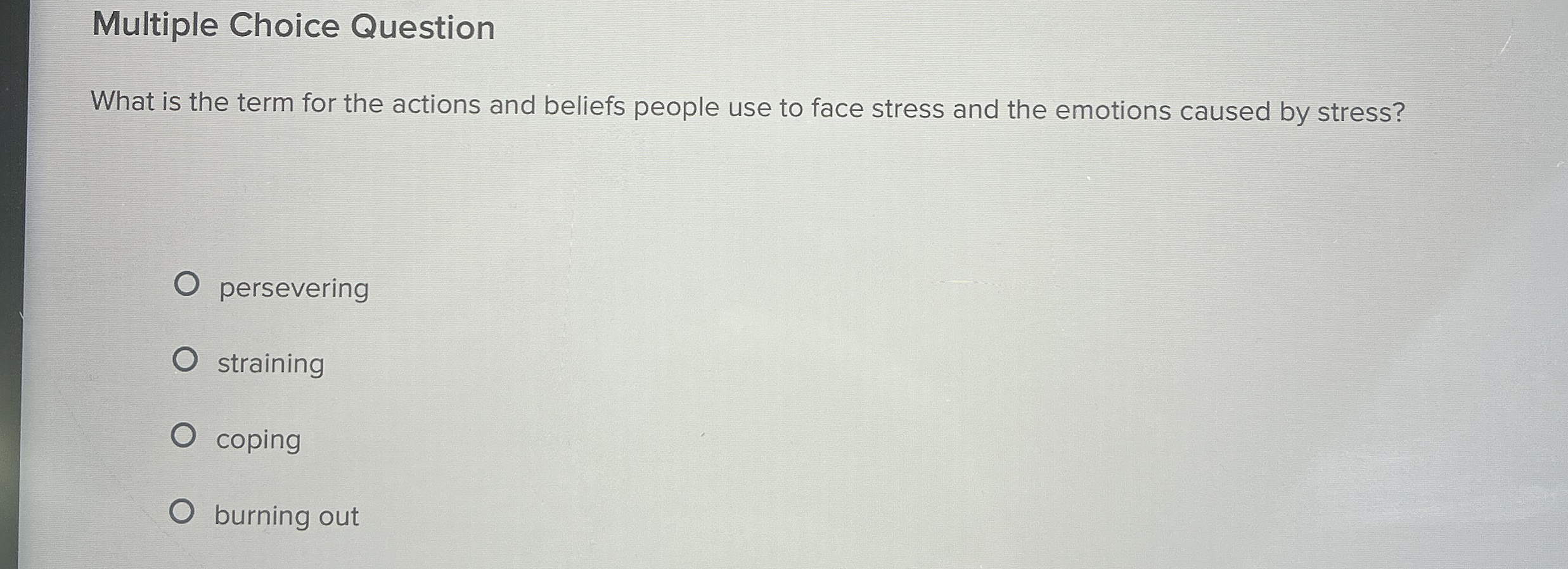 Multiple Choice QuestionWhat is the term for the | Chegg.com