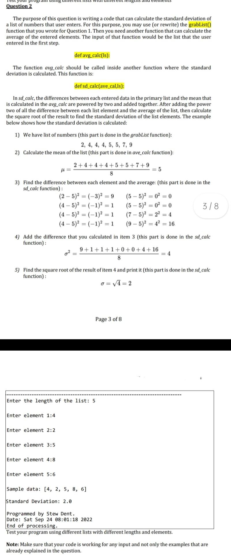 Solved The purpose of this question is writing a code that | Chegg.com