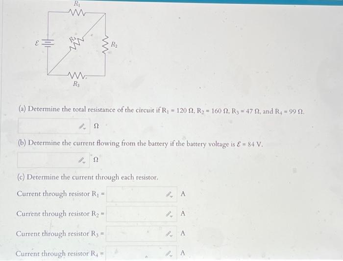 (a) Determine the total resistance of the circuit if | Chegg.com