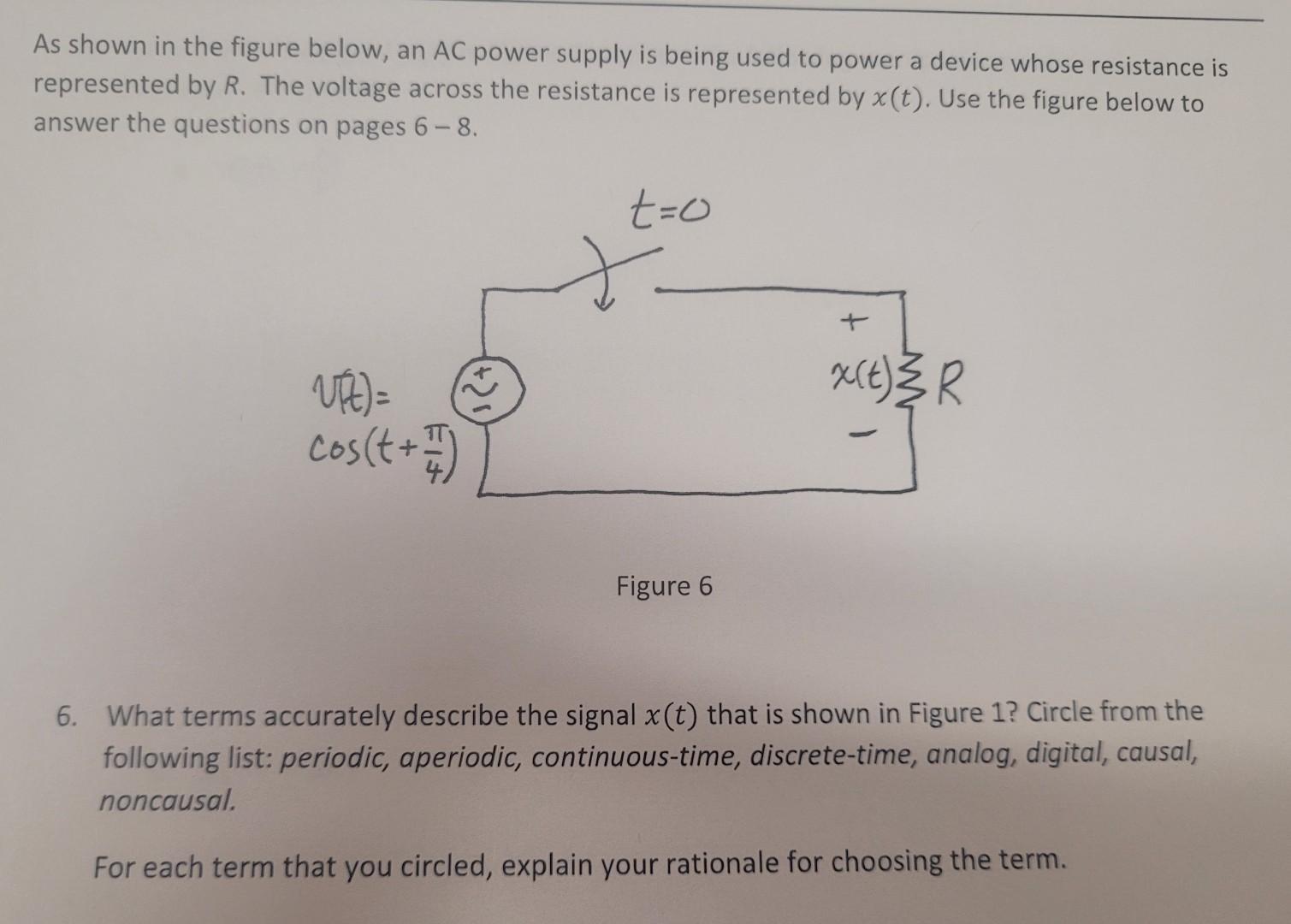 Solved this was all I was given I dont have any other | Chegg.com