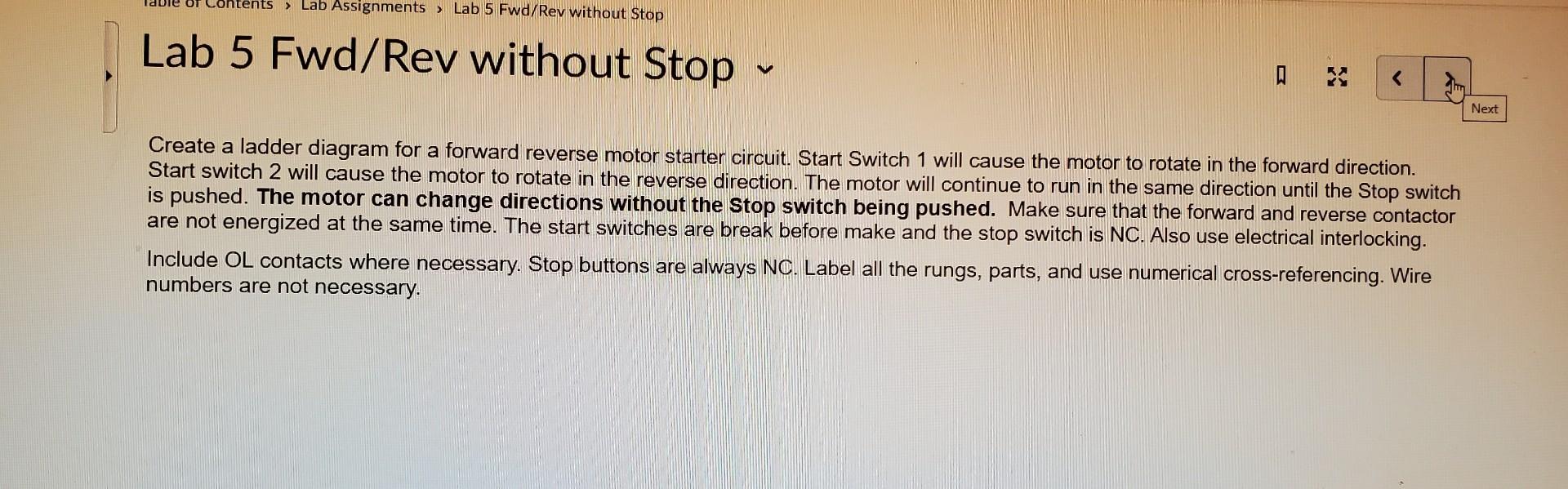 Ladder Diagram For Forward Reverse Motor Reverse Ladder Plc