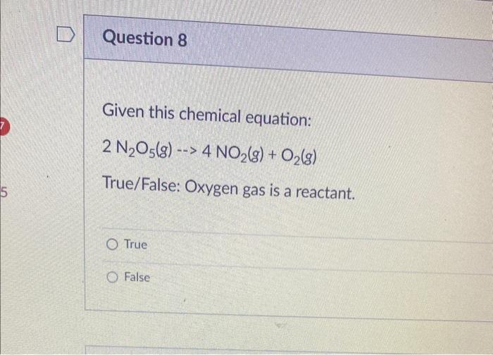 Solved Given this chemical equation: 2 N2O5(g)⋯4NO2(g)+O2(g) | Chegg.com