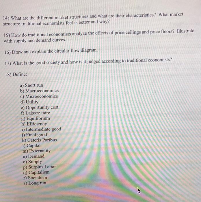 Solved 1 What Does The Division Of Labor Mean How Does It Chegg