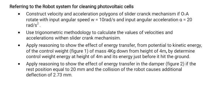 Solved leferring to the Robot system for cleaning | Chegg.com