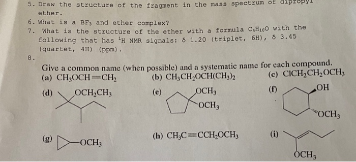 Solved 5. Draw the structure of the fragment in the mass | Chegg.com
