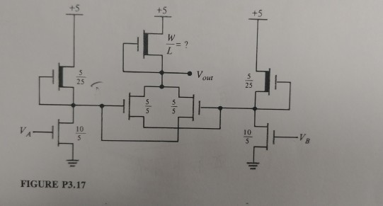 Solved w = ? Vou S lu 10 5 10 FIGURE P3.17 | Chegg.com