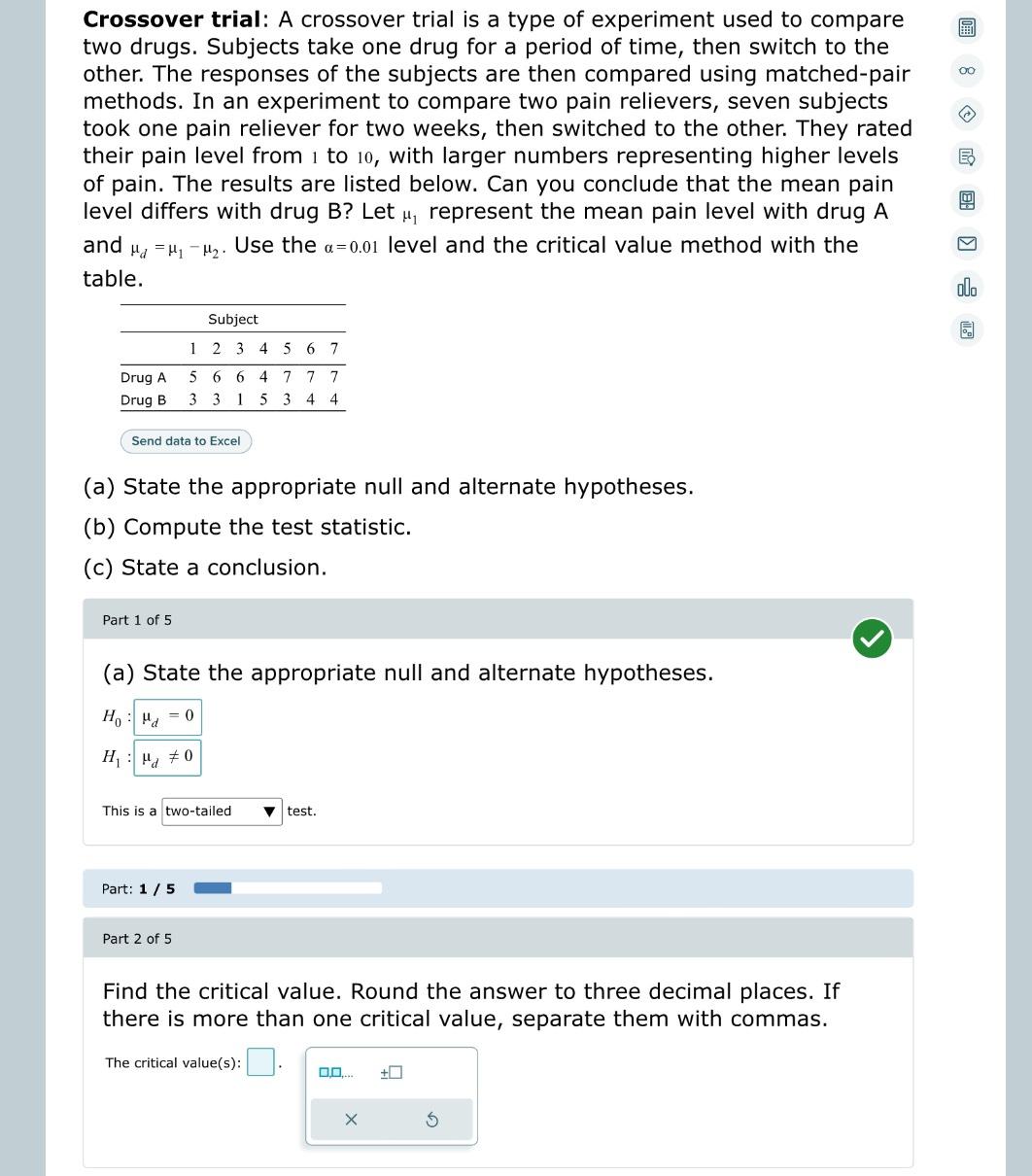 Solved Crossover trial: A crossover trial is a type of | Chegg.com