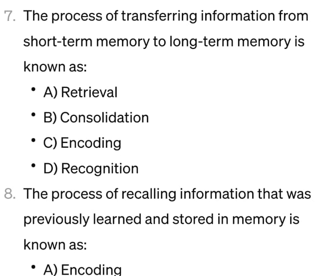 Solved The process of transferring information from | Chegg.com