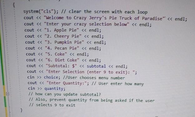 Solved Ch6 L27 Function Assigoment C Code Menu System