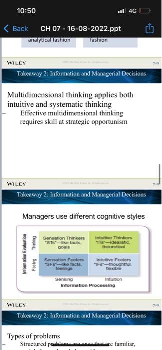 Solved WILEY Chapter 7 Learning Dashboard WILEY Takeaway 1: | Chegg.com
