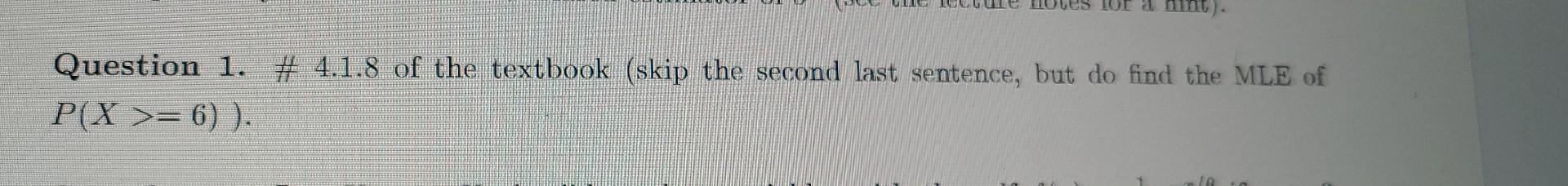 Solved 4.1.8. Recall that for the parameter η=g(θ), the mle | Chegg.com