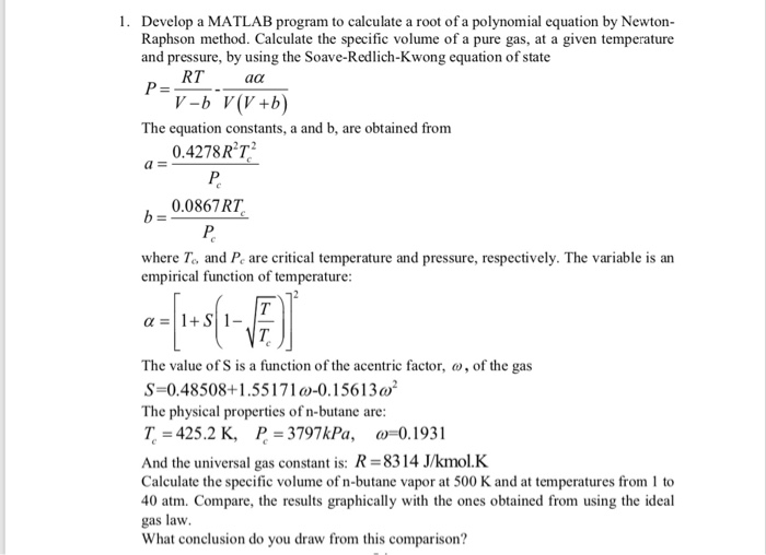 1. Develop a MATLAB program to calculate a root of a | Chegg.com