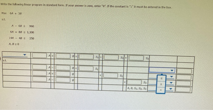 Solved Write the following linear program in standard form. | Chegg.com