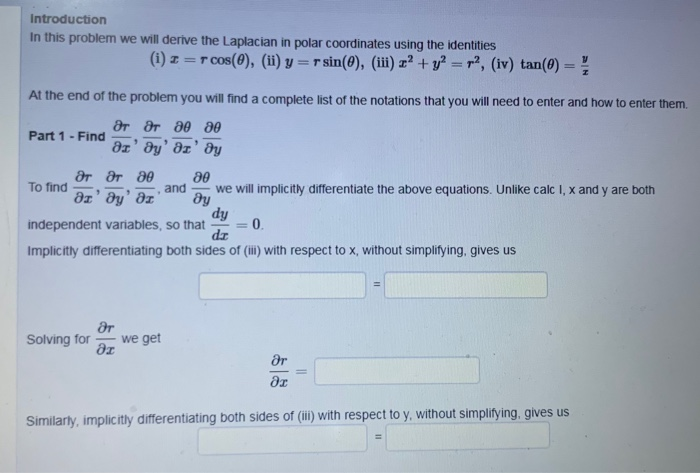 Solved Introduction In this problem we will derive the | Chegg.com