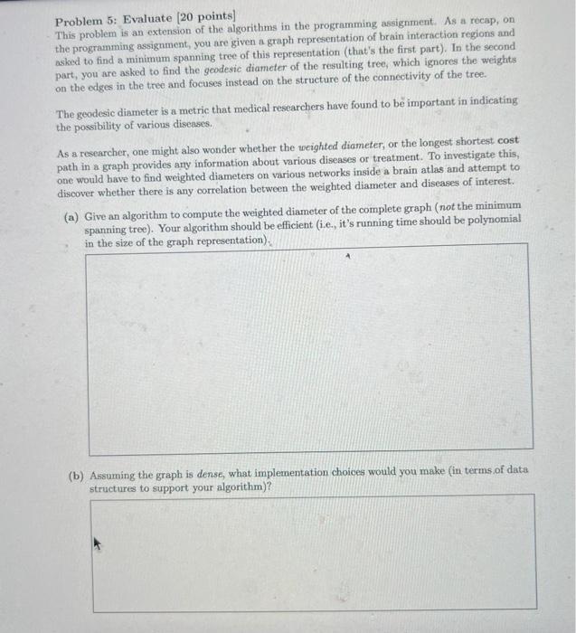 Solved Problem 5: Evaluate [ 20 points] This problem is an | Chegg.com