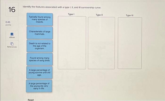 Solved 16 0.45 points eBook References Identify the features | Chegg.com