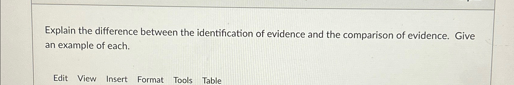 Solved Explain the difference between the identification of | Chegg.com