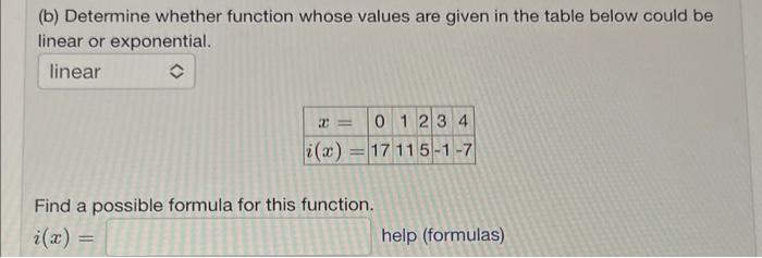 Solved B Determine Whether Function Whose Values Are Given 8639
