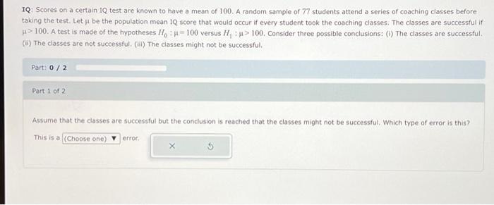 Solved IQ: Scores on a certain 1Q test are known to have a | Chegg.com