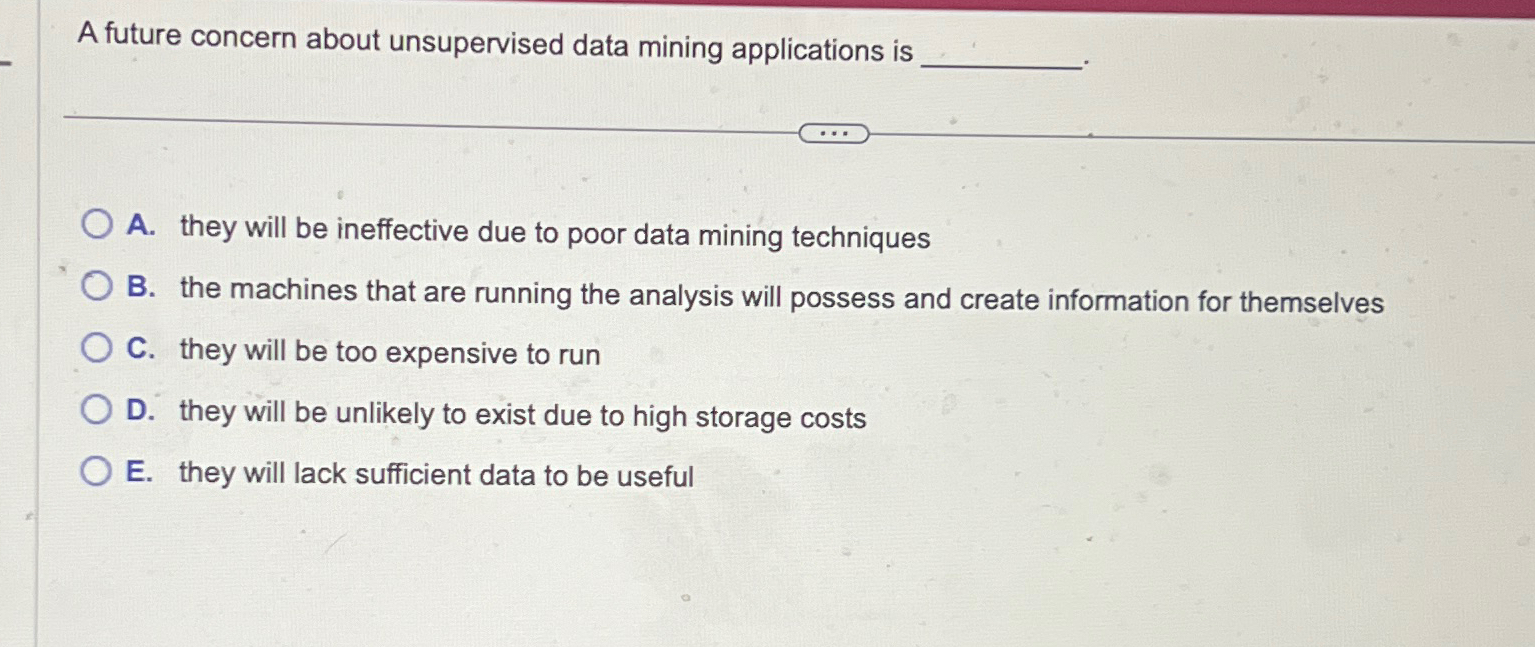 A Future Concern About Unsupervised Data Mining 7312
