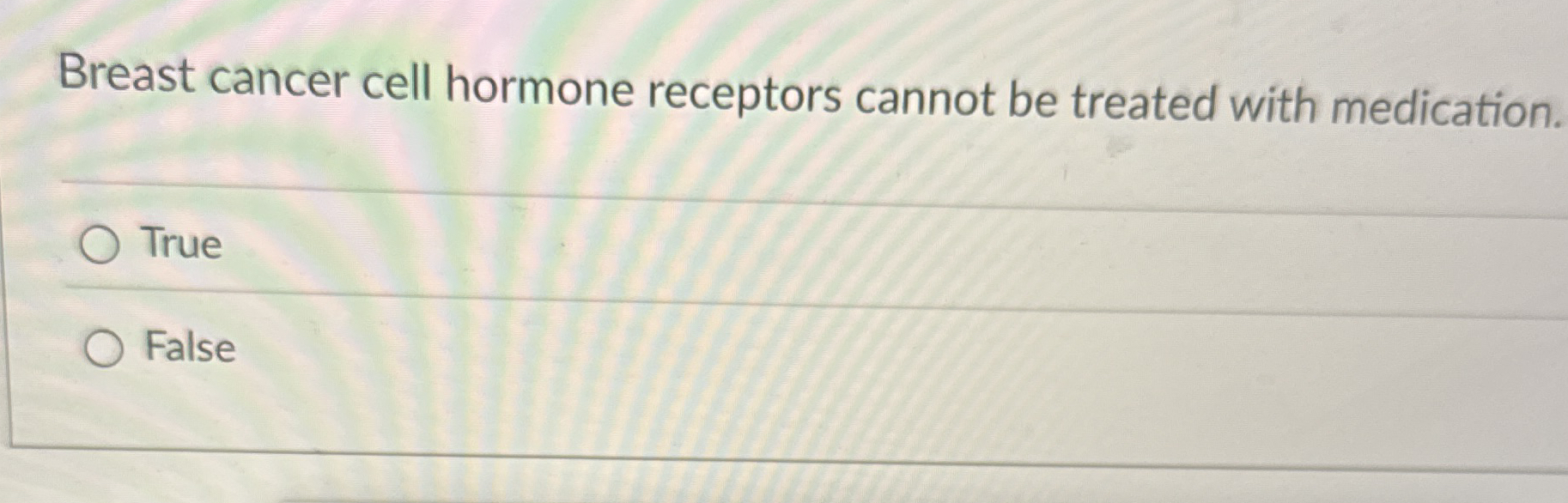 Solved Breast cancer cell hormone receptors cannot be | Chegg.com