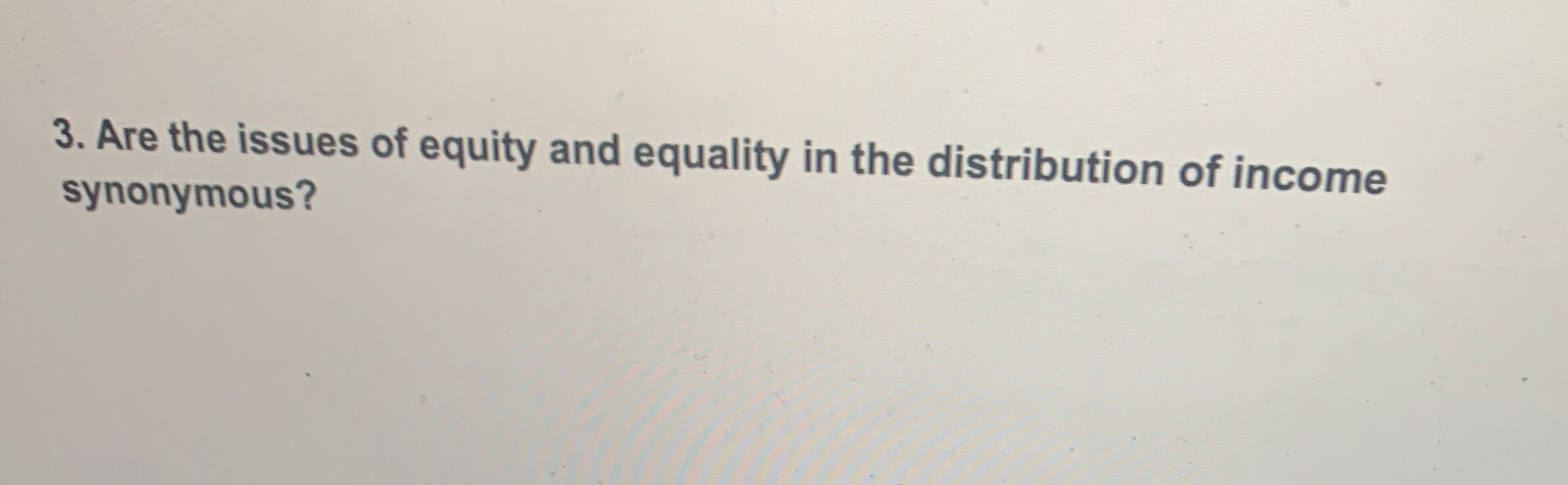Solved Are the issues of equity and equality in the | Chegg.com