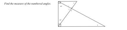 Solved Find the measure of the numbered angles. | Chegg.com