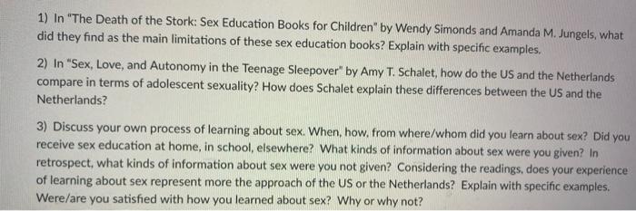 1 In The Death Of The Stork Sex Education Books