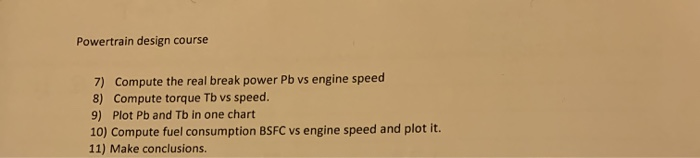 You are designing the 2.0 liter, four-cylinder, | Chegg.com