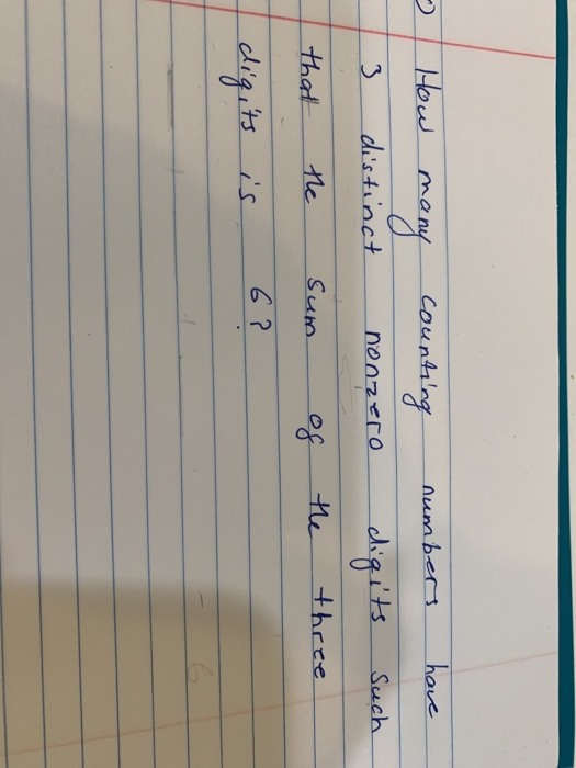 Solved how man counting numbers have 3 distinct nonzero | Chegg.com