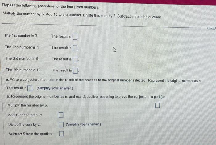 Solved Repeat the following procedure for the four given | Chegg.com