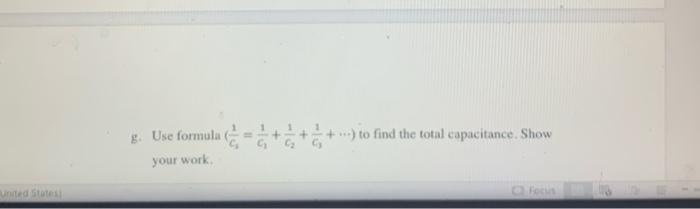Solved Part III. Capacitors connected in parallel and | Chegg.com