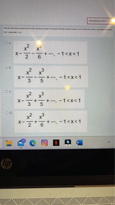 Solved x−2x2−6x5+⋯,−1 | Chegg.com
