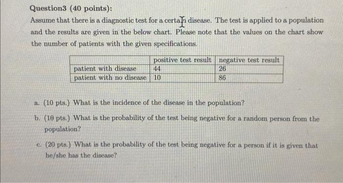 Solved Question3 (40 points): Assume that there is a | Chegg.com Solved Question3 (40 points): Assume that there is a | Chegg.com