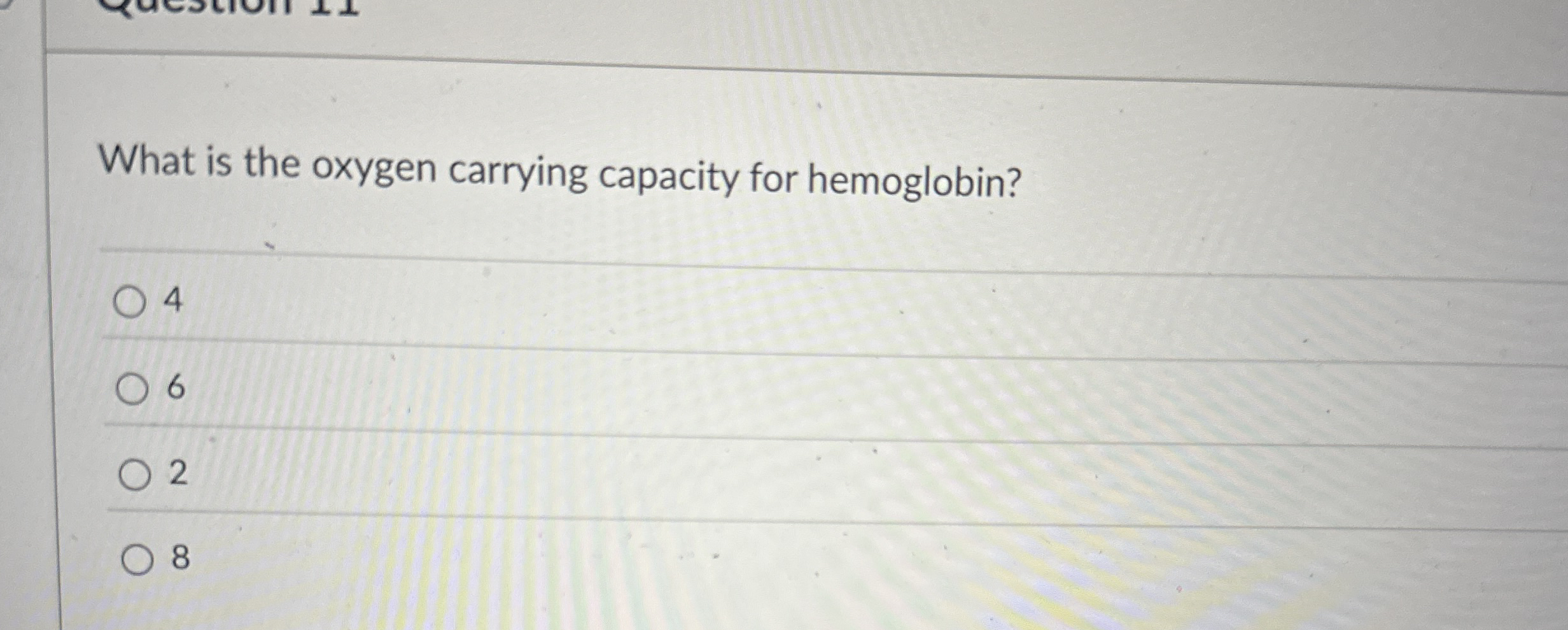 Solved What is the oxygen carrying capacity for | Chegg.com