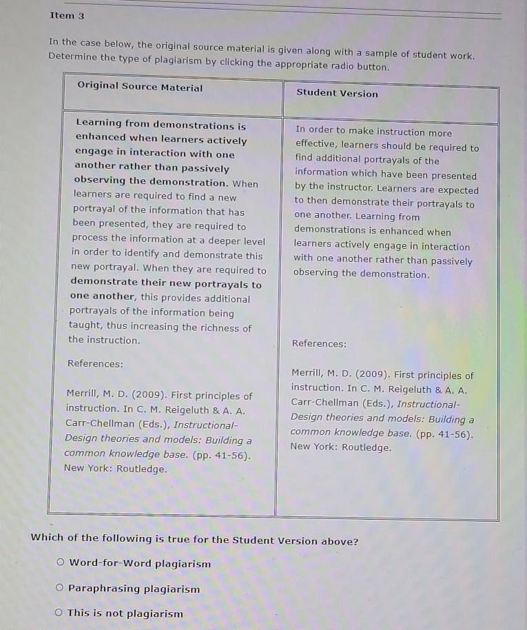 Solved Item 3 In the case below, the original source | Chegg.com