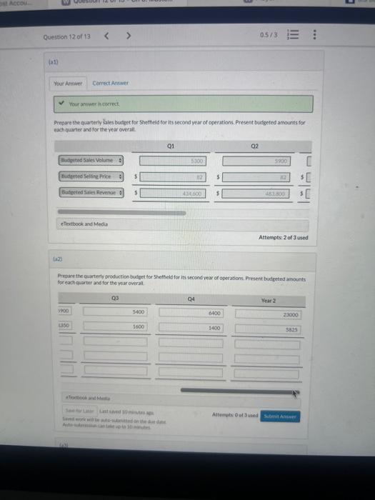 Solved In Sheffield Corporation's first year of operations, | Chegg.com