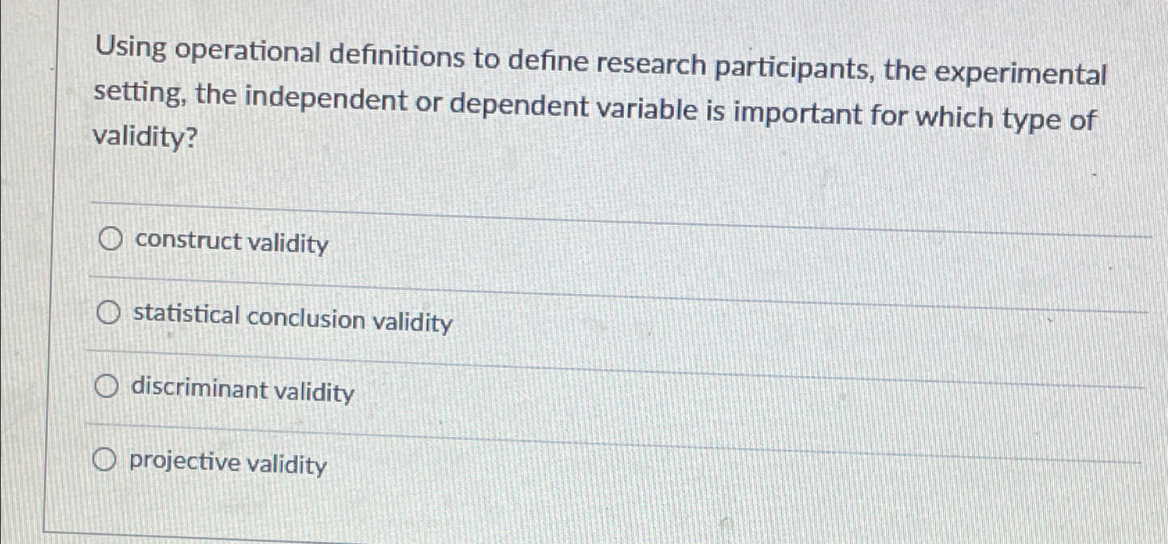 Solved Using operational definitions to define research | Chegg.com