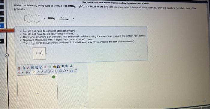 Solved when the following compound is treated with HNO3, H2 | Chegg.com