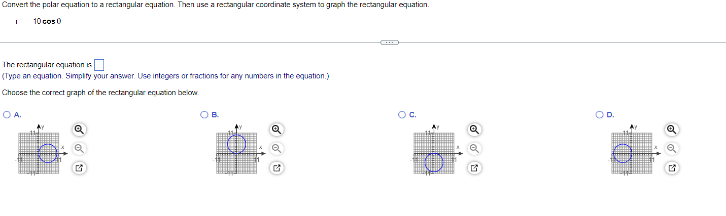 Solved Convert the polar equation to a rectangular equation. | Chegg.com Solved Convert the polar equation to a rectangular equation. | Chegg.com