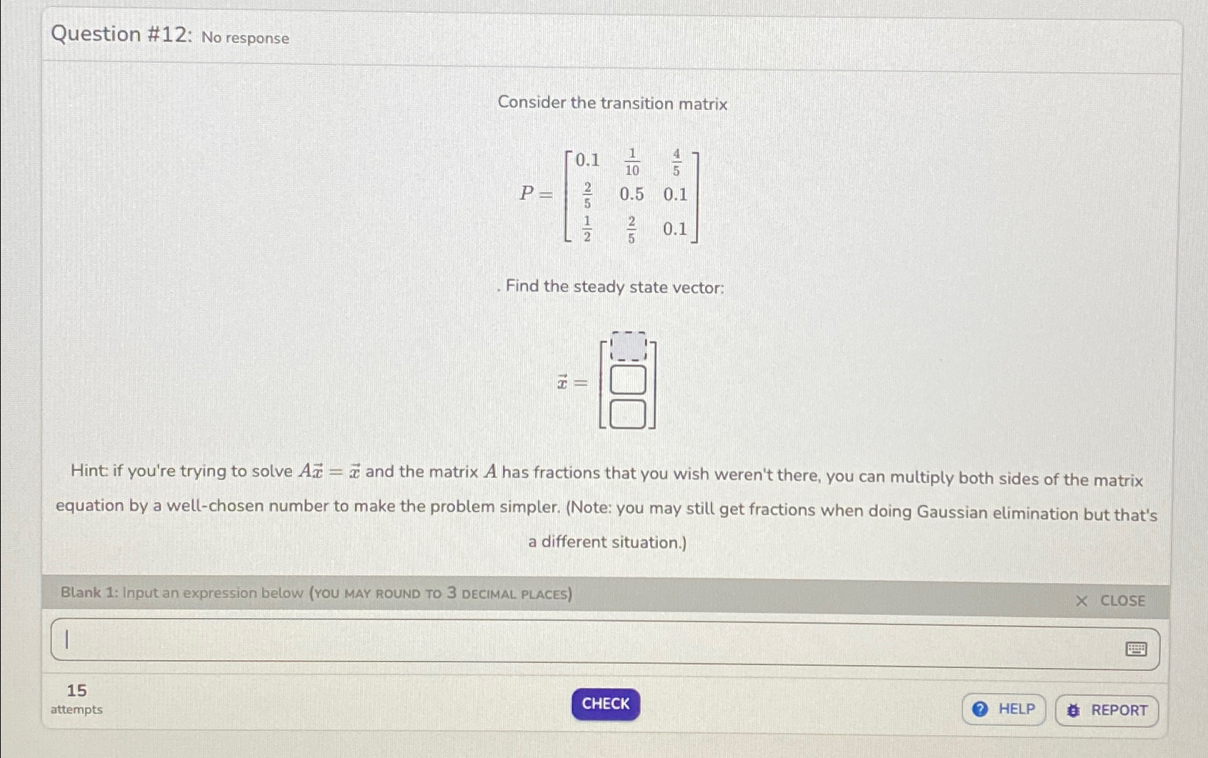 Solved Question #12: No responseConsider the transition | Chegg.com