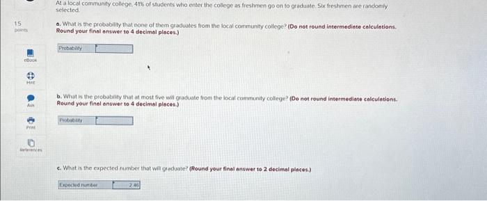 Solved 1.5 points eBook 101 Hint a Ask Print References At a | Chegg.com