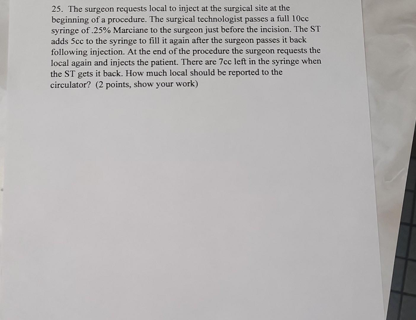 Solved Pharmacology Math Please show all of your math | Chegg.com