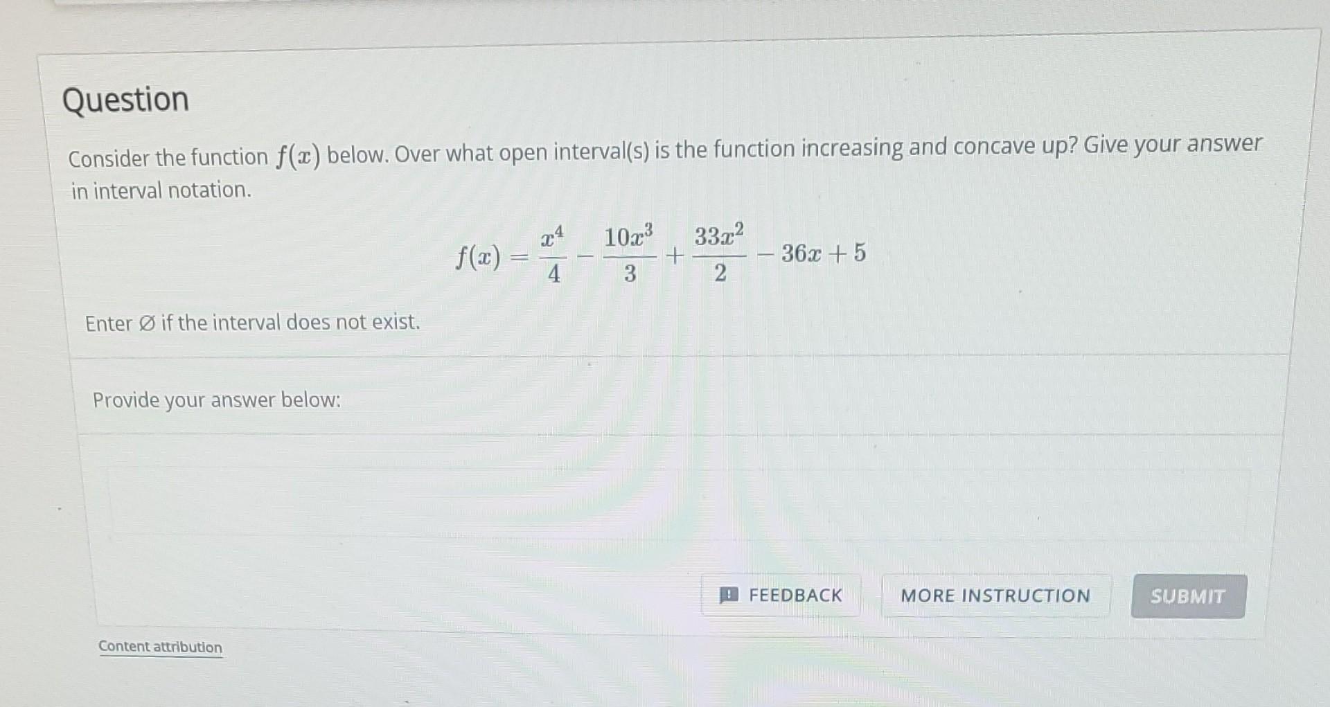 Solved Consider The Function F X Below Over What Open