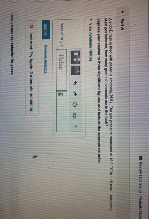 Solved Review i Constants i Periodic Table Part A A3.00-L | Chegg.com